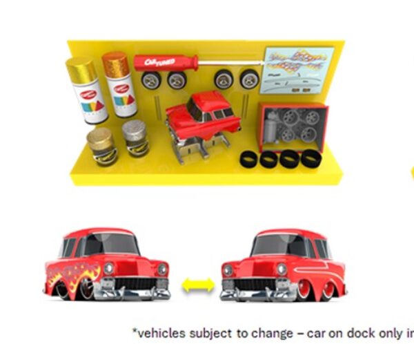 1956 Chevy Nomad- Custom Model Kit - RED | Diecast Depot