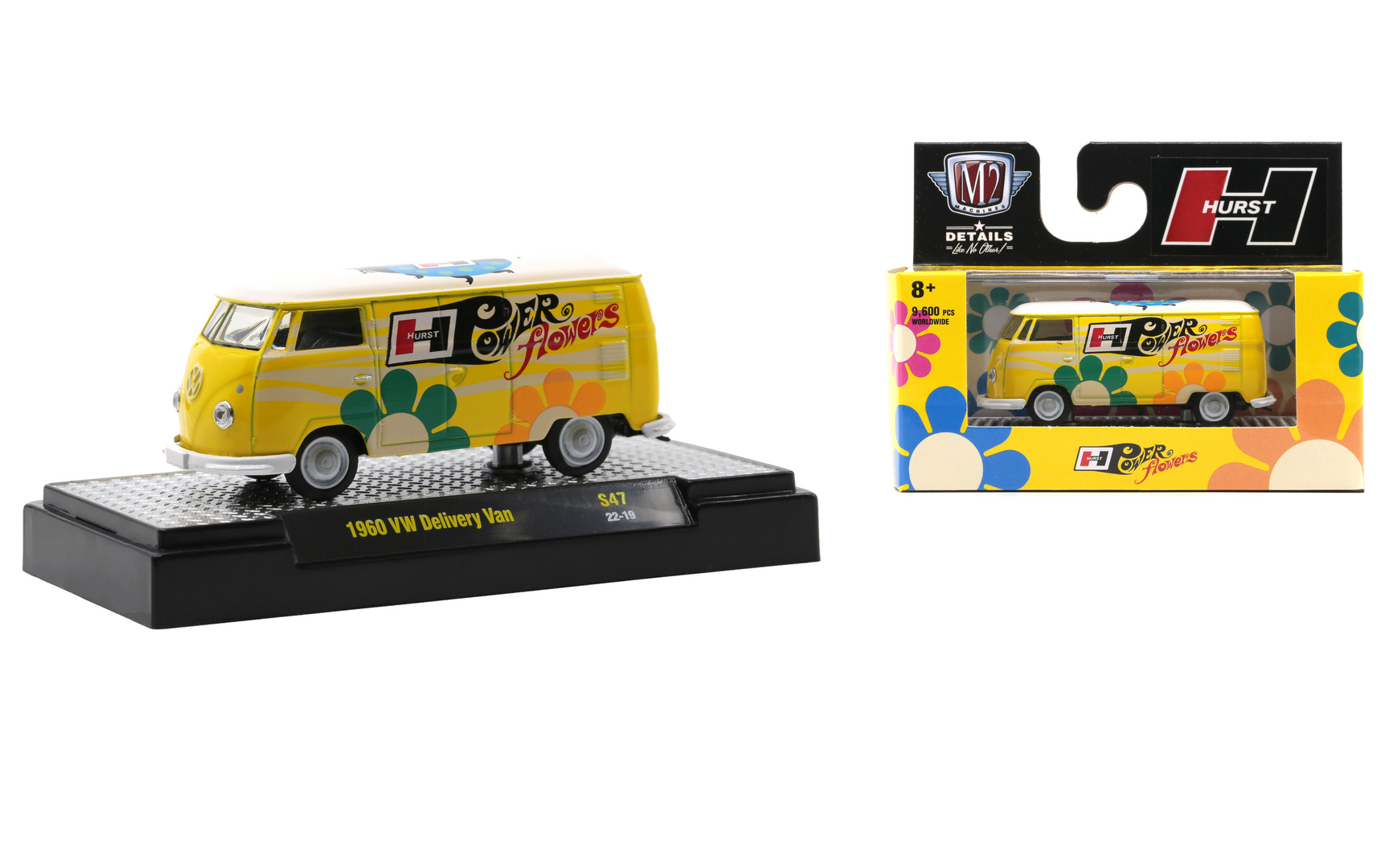 1960 VOLKSWAGEN DELIVERY VAN - HURST POWER FLOWERS SERIES | Diecast Depot